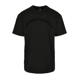 T-Shirt Urban Classics "Urban Classics Herren Oversized Gate Tee", Damen, Gr. L, schwarz, 100% Baumwolle, unifarben, oversize, Rundhals, Shirts T-Shirt
