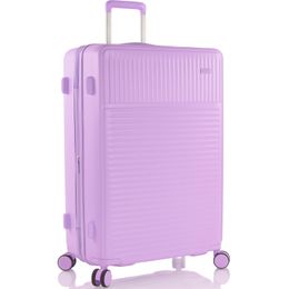 Hartschalen-Trolley Heys "Pastel, in verschiedenen Farben und Gr&ouml;&szlig;en", Gr. B/H/T: 51cm x 76cm x 30cm 109 l, lila (lavender), Polycarbonat-Verbundwerkstoff, Koffer, Heys Handgep&auml;ck-Koffer TSA Schloss Volumenerweiterung