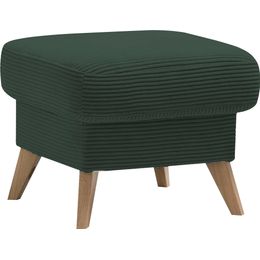 Hocker exxpo - SOFA FASHION "Samso, kompakte und bequeme Sitzgelegenheit in aktuellem Cord Bezug", braun (pine), B:57cm H:47cm T:57cm, Hocker, Hocker