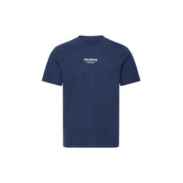 Rundhalsshirt Blend "Rundhalsshirt BHMStema", Damen, Gr. L, blau (marineblaus), Obermaterial: 100% Baumwolle CO., Shirts Rundhalsshirt