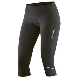 Fahrradhose Gonso "Essential Tight 3/4 W", Damen, Gr. 34, Normalgr&ouml;&szlig;en, schwarz, 90% Polyamid, 10% Elastan, Hosen Fahrradhose, Damen 3/4 Radhose mit Sitzpolster, atmungsaktive Radlerhose, Tight Fit