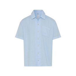 Leinenhemd Brax "Style LUKE", Herren, Gr. L, Normalgr&ouml;&szlig;en, mittelblau, Web, 100% Leinen, Hemden