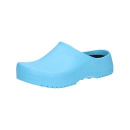 Clog Birkenstock "Super-Birki", Damen, Gr. 35, blau (ciel blau light), Obermaterial: 100% Polyurethan PU., Schuhe Clog