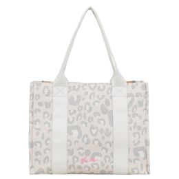 Henkeltasche Fritzi aus Preussen "Tote Shopper Leo", Herren, Gr. B/H/T: 18cm x 34cm x 44cm, beige, Baumwolle, Taschen, im exotischen Design