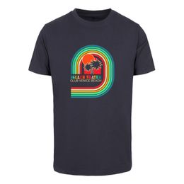 T-Shirt MisterTee "MisterTee Herren Roller Skater Tee", Damen, Gr. S, navy, 100% Baumwolle, bedruckt, normal, Rundhals, Shirts T-Shirt