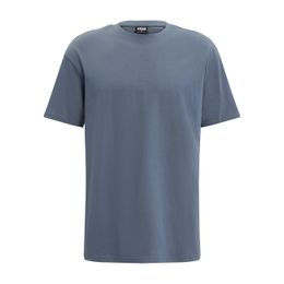 T-Shirt Urban Classics "Urban Classics Herren Heavy Oversized Tee", Damen, Gr. S, vintageblau, 100% Baumwolle, unifarben, oversize, Rundhals, Shirts T-Shirt