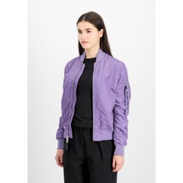 Bomberjacke Alpha Industries "MA-1 VF Light W", Damen, Gr. L, violet storm, Obermaterial: 100% Nylon, Futter: 100% Nylon, Jacken Bomberjacke