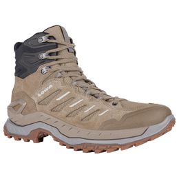 Wanderschuh Lowa "INNOVO MID", Damen, Gr. 41,5, dune, grau, Leder, Textil, Schuhe Wanderschuh
