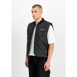 Funktionsweste Alpha Industries "Q-1 Vest", Herren, Gr. L, schwarz, Obermaterial: 100% Nylon; Futter: 100% Nylon; F&uuml;llung: 100% Polyester, Westen Funktionsweste