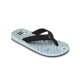 Badesandale Billabong "All Day Theme", Herren, Gr. 10 (43), blau, Obermaterial:Obermaterial: 60% PU, 30% Microfaser, 10% Walkfrottier / Futter: 100% Microfaser / Innensohle: 100% EVA / Zwischensohle: 100% EVA / Au&szlig;ensohle: 100% EVA;, Schuhe