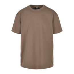 T-Shirt Urban Classics "Urban Classics Herren Heavy Oversized Tee", Damen, Gr. L, schwarzkhaki, 100% Baumwolle, unifarben, oversize, Rundhals, Shirts T-Shirt