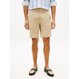 Chinoshorts Tommy Hilfiger "DENTON", Damen, Gr. 30, N-Gr, sandalwood, Web, Obermaterial: 97% Baumwolle, 3% Elasthan, gerade kniefrei, Hosen Chinoshorts, gerade Form, schlichtes Design
