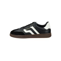 Sneaker Gant "Sneaker Cuzmo", Herren, Gr. 42, schwarz (schwarz, wei&szlig;), Obermaterial: 100% Rindsleder Leather cow. Futter: 100% Rindsleder Leather cow. 100% Gummi rubber., Schuhe Sneaker