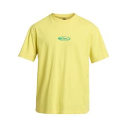 T-Shirt Quiksilver "Flowers Surfing", Damen, Gr. L, acacia, Obermaterial: 100% Walkfrottier;, Shirts T-Shirt