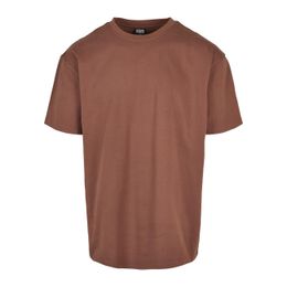 T-Shirt Urban Classics "Urban Classics Herren Heavy Oversized Tee", Damen, Gr. L, bark, 100% Baumwolle, unifarben, oversize, Rundhals, Shirts T-Shirt