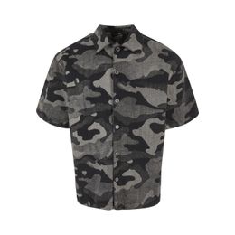 T-Shirt Urban Classics "Urban Classics Laser Camo Printed Boxy Shirt", Damen, Gr. L, schwarzlasercamo, 100% Baumwolle, gemustert, relaxed fit, Rundhals, Shirts T-Shirt