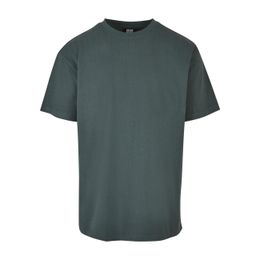 T-Shirt Urban Classics "Urban Classics Herren Heavy Oversized Tee", Damen, Gr. L, bottlegr&uuml;n, 100% Baumwolle, unifarben, oversize, Rundhals, Shirts T-Shirt