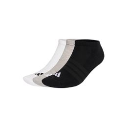 Sneakersocken adidas originals "Socken Cushioned Essentials Low Socks 3er Pack", Herren, Gr. 37-39, bunt (schwarz, grau, wei&szlig;), Obermaterial: 60% Baumwolle CO. 37% Polyester PES. 2% Elasthan EL. 1% Polyamid PA., Socken Sneakersocken