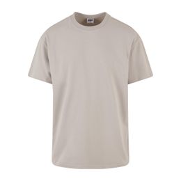 T-Shirt Urban Classics "Urban Classics Herren Heavy Oversized Tee", Damen, Gr. L, cloud, 100% Baumwolle, unifarben, oversize, Rundhals, Shirts T-Shirt