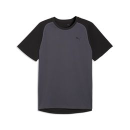 Trainingsshirt Puma "PWRTRAIN Trainingsshirt Herren", Damen, Gr. L, galactic gray, Obermaterial: 100% Polyester, regular fit, Rundhals, Shirts
