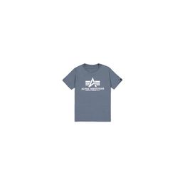 T-Shirt Alpha Industries "Basic T-Shirt BL K", M&auml;dchen, Gr. 10, denim blau, Obermaterial: 100% Baumwolle, Shirts T-Shirt