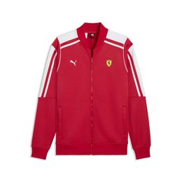 Sweatjacke Puma "Scuderia Ferrari MT7 Trainingsjacke Herren", Damen, Gr. L, rosso corsa rot, Obermaterial: 33% Baumwolle, 67% Polyester. Rippe: 93% Polyester, 7% Elasthan. Einsatz: 67% Polyester, 33% Baumwolle. Seitentasche &ndash; Oben: 100% Baumwolle, Sweatjacken Sweatjacke
