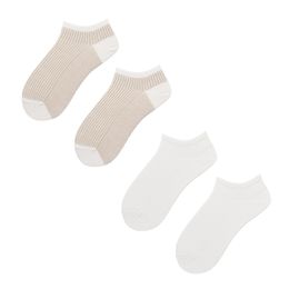 Sneakersocken Hudson "Sneaker Tape 2-Pack", Herren, Gr. 39-42, wei&szlig; (wei&szlig; 0008), Obermaterial: 78% Baumwolle CO. 21% Polyamid PA. 1% Elasthan EL., Socken Sneakersocken