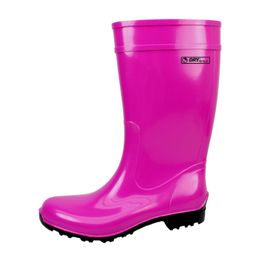 Gummistiefel Bockstiegel "Luisa", Damen, Gr. 36, pink (pink dunkelblau), Obermaterial: 100% PVC PVC., Schuhe Gummistiefel