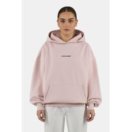 Kapuzensweatshirt Pegador "ATNA LOGO OVERSIZED HOODIE", Herren, Gr. XL, washed powder pink, Sweatware, Obermaterial: 80% Baumwolle, 20% Polyester, bedruckt, oversize normal, Rundhals, Rippb&uuml;ndchen, Sweatshirts, Baumwollmischung, oversize