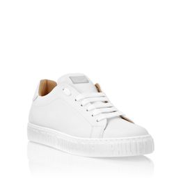 Sneaker Philipp Plein "Low-Top Turnschuhe", Herren, Gr. 35, Normalschaft, 01, wei&szlig;, Schuhe Sneaker