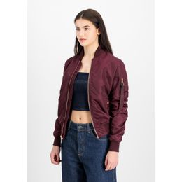 Bomberjacke Alpha Industries "MA-1 VF Light W", Damen, Gr. XS, schwarz cherry, Obermaterial: 100% Nylon, Futter: 100% Nylon, Jacken Bomberjacke