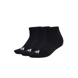 Sneakersocken adidas originals "Socken Cushioned Essentials Low Socks 3er Pack", Herren, Gr. 43-45, schwarz, Obermaterial: 60% Baumwolle CO. 37% Polyester PES. 2% Elasthan EL. 1% Polyamid PA., Socken Sneakersocken