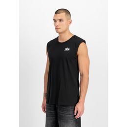 Muscleshirt Alpha Industries "Backprint Tank", Herren, Gr. L, schwarz, Obermaterial: 100% Baumwolle, Shirts