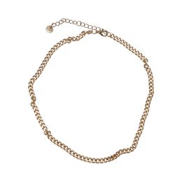 Halsreif Urban Classics "Urban Classics Unisex Small Saturn Basic Necklace", gold, Halsketten, Damen, onesize, Eisen