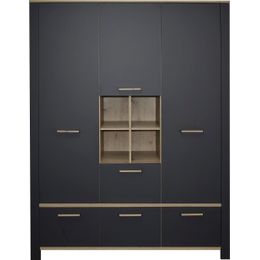 M&auml;usbacher Kleiderschrank M&Auml;USBACHER, anthrazit, B:160cm H:195cm T:50cm, Holzwerkstoff, Schr&auml;nke, Kleiderschrank