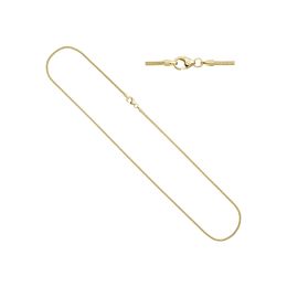 Goldkette Jobo "Schlangenkette 1,4 mm" Gr. 38, gelbgold 585, Halsketten, Damen, 38cm, Gelbgold 585, Goldkette, 14 Karat 585 Gold