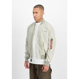 Bomberjacke Alpha Industries "MA-1 TTC Light", Herren, Gr. L, stone, Obermaterial: 100% Nylon, Futter: 100% Nylon, Jacken Bomberjacke