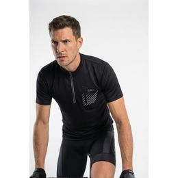 Radtrikot CMP, Herren, Gr. 58, antracite, ar, Obermaterial: 100% Polyester. Futter: 98% Polyester, 2% Elasthan, Trikots, Fahrradshirt