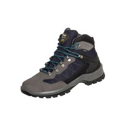 Wanderschuh Grisport "Schn&uuml;rstiefel Gritex", Damen, Gr. 36, grau (anthrazit, blau), Obermaterial: 50% Rindsleder Leather cow. 50% Lammleder LEL., Schuhe Wanderschuh