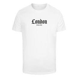 T-Shirt MisterTee "MisterTee Herren England London Tee", Damen, Gr. S, wei&szlig;, 100% Baumwolle, bedruckt, normal, Rundhals, Shirts T-Shirt