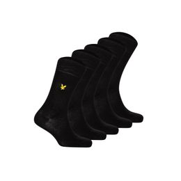Lyle & Scott Kurzsocken LYLE & SCOTT "Socken Liam 5er Pack", Herren, Gr. 40-46, schwarz, Obermaterial: 85% Baumwolle CO. 13% Polyamid PA. 2% Elasthan EL., Socken