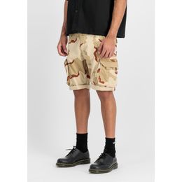 Shorts Alpha Industries "Crew Short Camo", Herren, Gr. 30, Normalgr&ouml;&szlig;en, desert camo 91, Obermaterial: 98% Baumwolle, 2% Elastan, Hosen Shorts