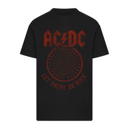 T-Shirt Merchcode "Merchcode ACDC Let there be Rock Tee", Damen, Gr. L, schwarz, 100% Baumwolle, bedruckt, normal, Rundhals, Shirts T-Shirt
