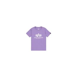 T-Shirt Alpha Industries "Basic T-Shirt BL K", M&auml;dchen, Gr. 14, violet storm, Obermaterial: 100% Baumwolle, Shirts T-Shirt