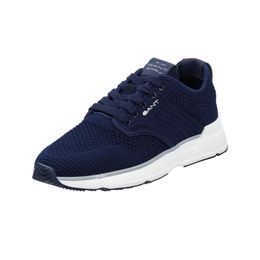 Sneaker Gant "Beeker", Herren, Gr. 43, marine, Leder, Mesh, Schuhe Sneaker, Runner Sneaker, Casual Schn&uuml;rer, Halbschuh mit Textilfutter