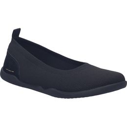 Ballerina Josef Seibel "Cassandra 06", Damen, Gr. 41, schwarz, Textil, Veloursleder, Schuhe Ballerina, Slipper, Komfortschuh, Schlupfschuh in Schuhweite G (=weit)