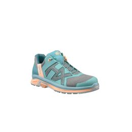 Sneaker HAIX "CONNEXIS Go GTX Ws low", Damen, Gr. 4,5, gr&uuml;n (mint, koralle), Obermaterial: 50% Textilmaterial TEXMAT. 50% sonstige Fasern AF., Schuhe Sneaker