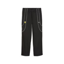 Sporthose Puma "Scuderia Ferrari PumaTECH-X Hose Herren", Herren, Gr. L, Normalgr&ouml;&szlig;en, schwarz, Obermaterial: 100% Polyester. Futter: 100% Polyester. Einsatz: 7% Polyester, 93% Nylon. Seitentasche &ndash; Oben: 100% Polyester, unifarben, relaxed fit, Hosen Sporthose