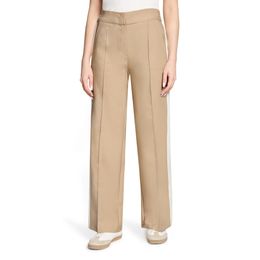 Stoffhose Betty Barclay "Damen mit Galonstreifen", Damen, Gr. 38, Normalgr&ouml;&szlig;en, natural, Obermaterial: 88% Polyester, 12% Elasthan; Besatz: 88% Polyester, 12% Elasthan, relaxed fit lang, Hosen Stoffhose