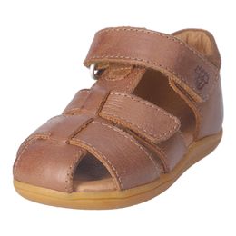 Sandale Pepino BY RICOSTA "Jonny WMS: mittel", M&auml;dchen, Gr. 25, braun (caramel), Leder, Schuhe Sandale, Babyschuh mit Klett, Gr&ouml;&szlig;enschablone zum Download